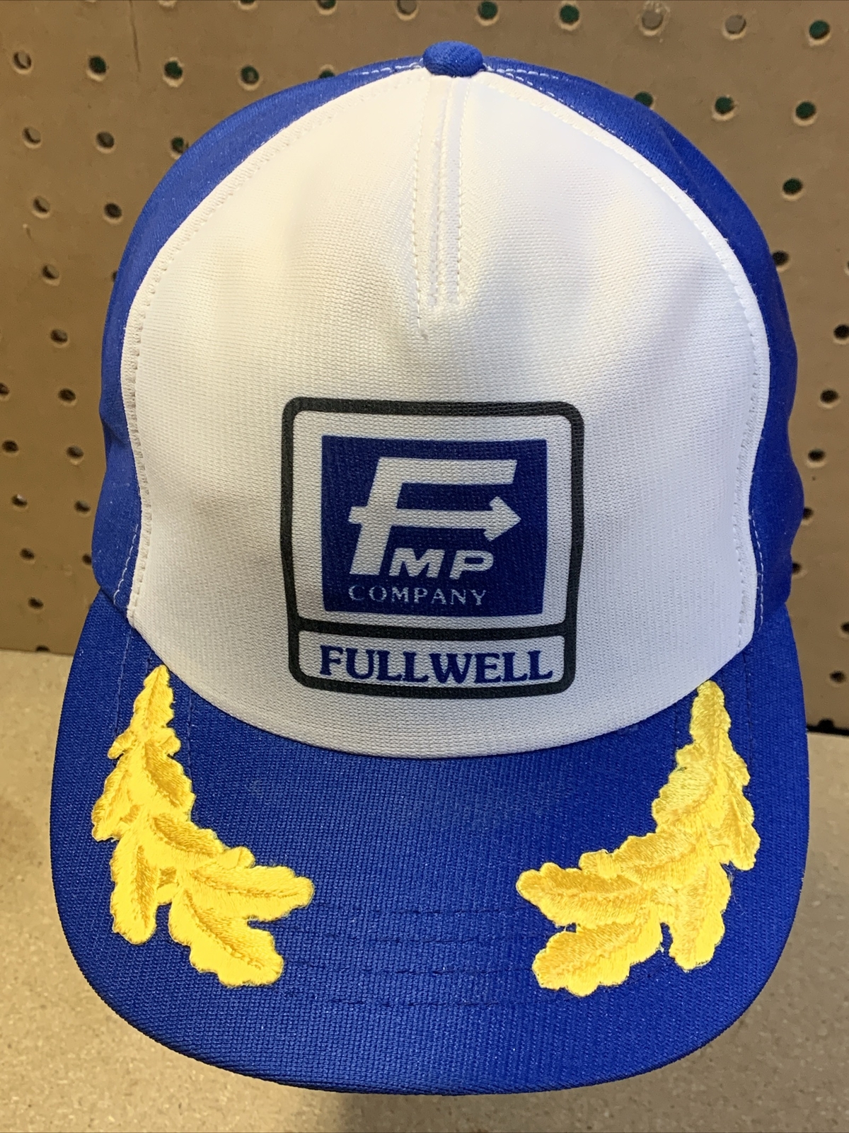 FMP Company Fullwell trucker cap embroidered captain's hat snapback vtg ...