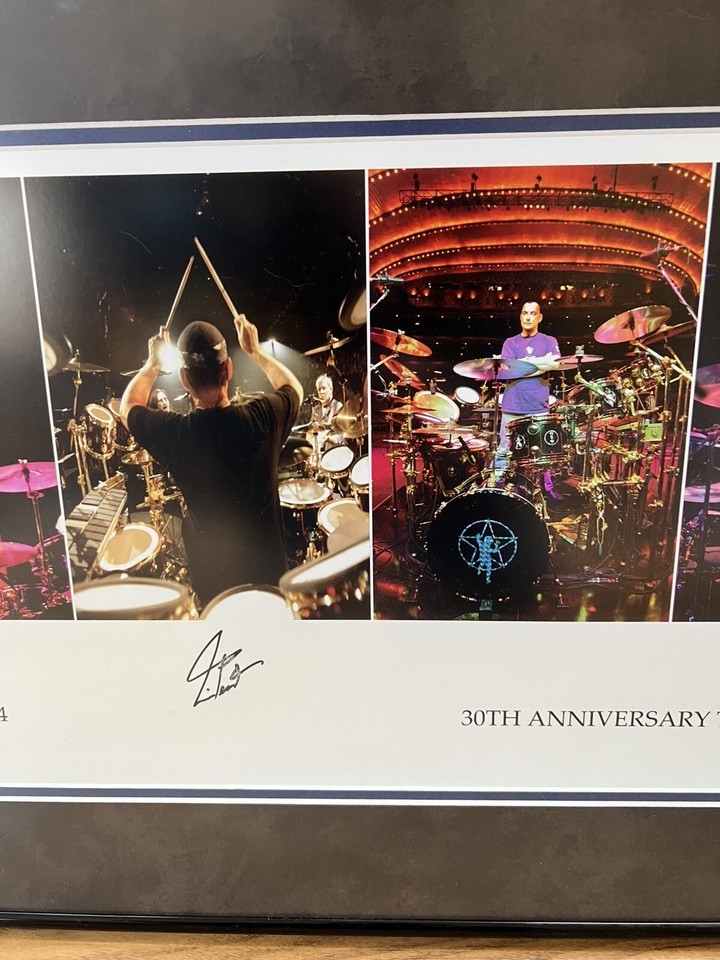 NEIL PEART RUSH SIGNED AUTOGRAPH PHOTOS BY LONG-TIME RUSH PHOTOGRAPHER ...