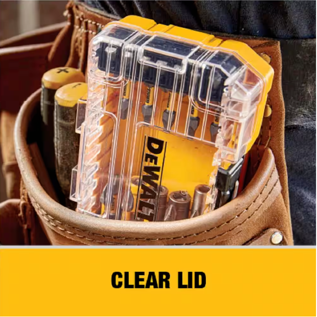 2 DEWALT Tough Case Drill Bit Tip Storage Organizer STACKABLE ...