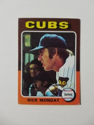 RICK MONDAY 1975 TOPPS MINI BASEBALL CARD #129 CHICAGO CUBS | eBay