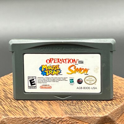 Nintendo Gameboy Advanced GBA Operation | Mouse Trap | Simon Cartridge ...