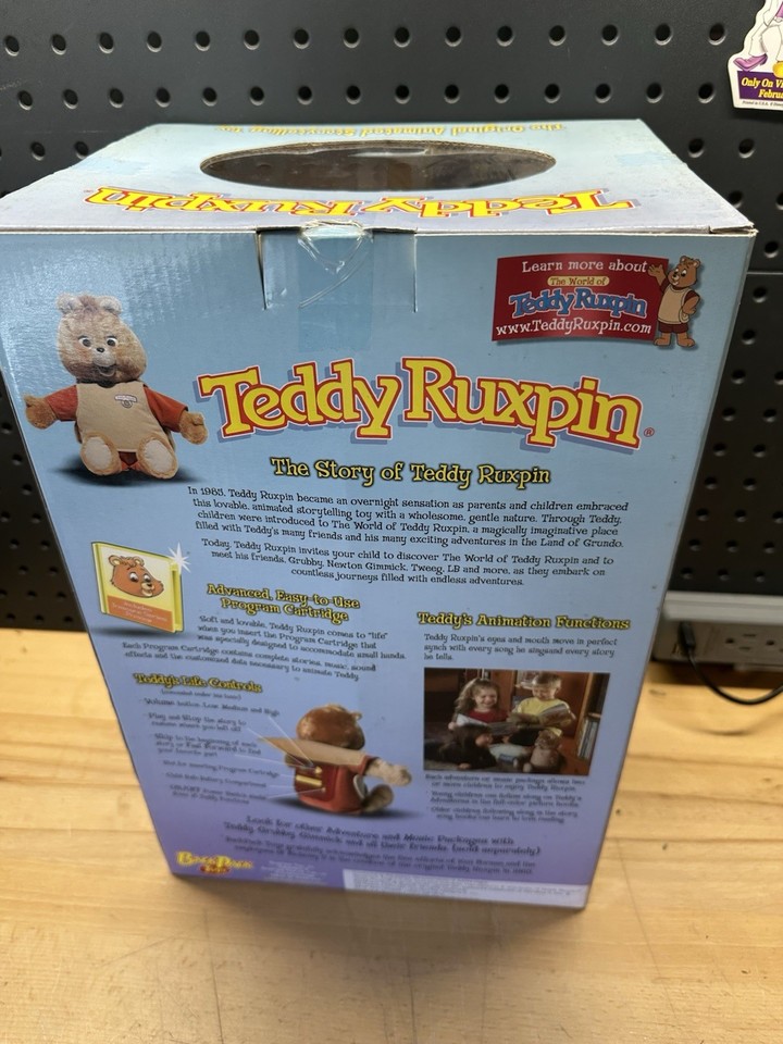 Vintage Teddy Ruxpin The Original Animated Storytelling Toy New Box ...