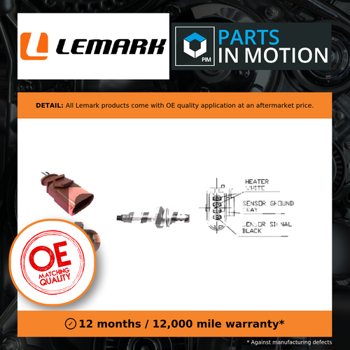 Lambda Sensor LLB1043 Lemark Oxygen 04E906262AT 04E906262DB 04E906262EL ...