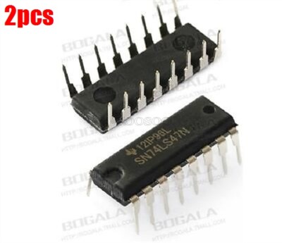 2Pcs SN74LS47N 74LS47 BCD-7 Seg Decoder/Drvr 16-Dip nz | eBay