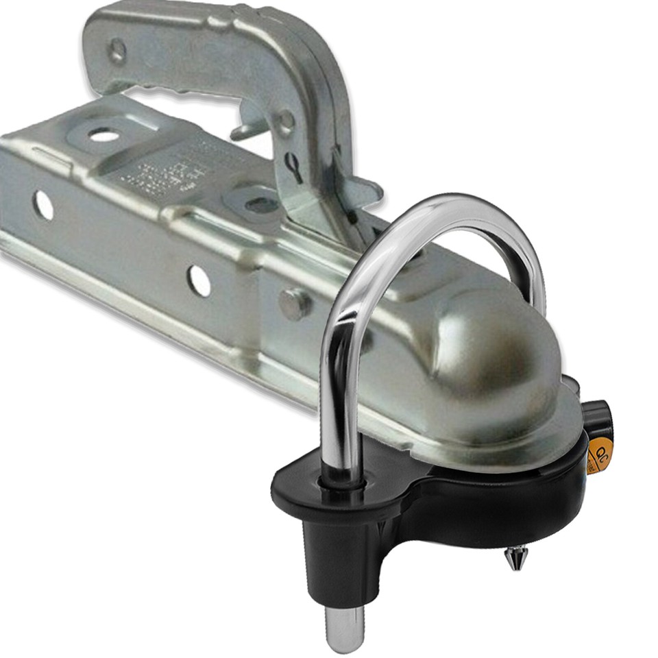 2X Heavy-Duty Coupler Lock Trailer Locks Ball Hitch Security Towing ...