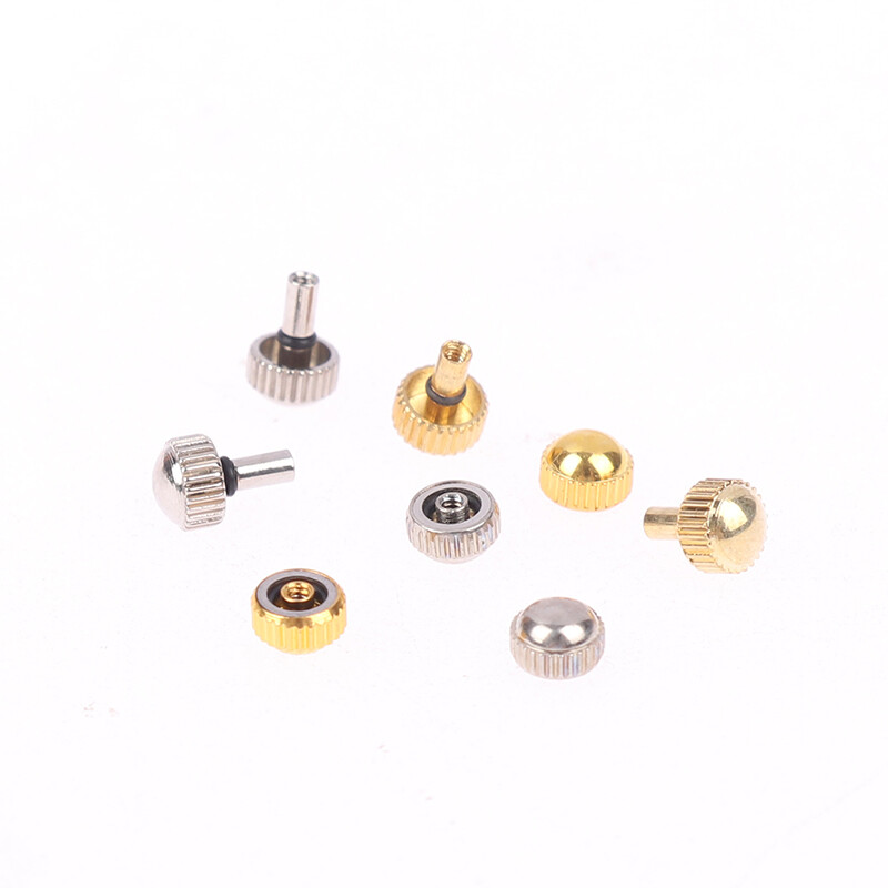 100Pcs Watch Knob Gold White Watch Crown Waterproof Will Fade Watch ...
