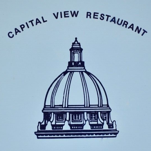 1970s Capital View Restaurant Menu Irvin Tyre Proprietor Arlington ...
