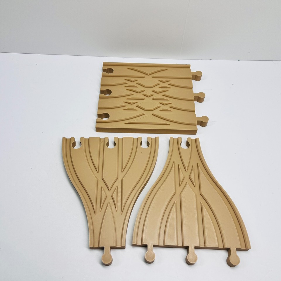 3 way Split Track & Triple Cross Over Switch for Wooden Train Brio ...