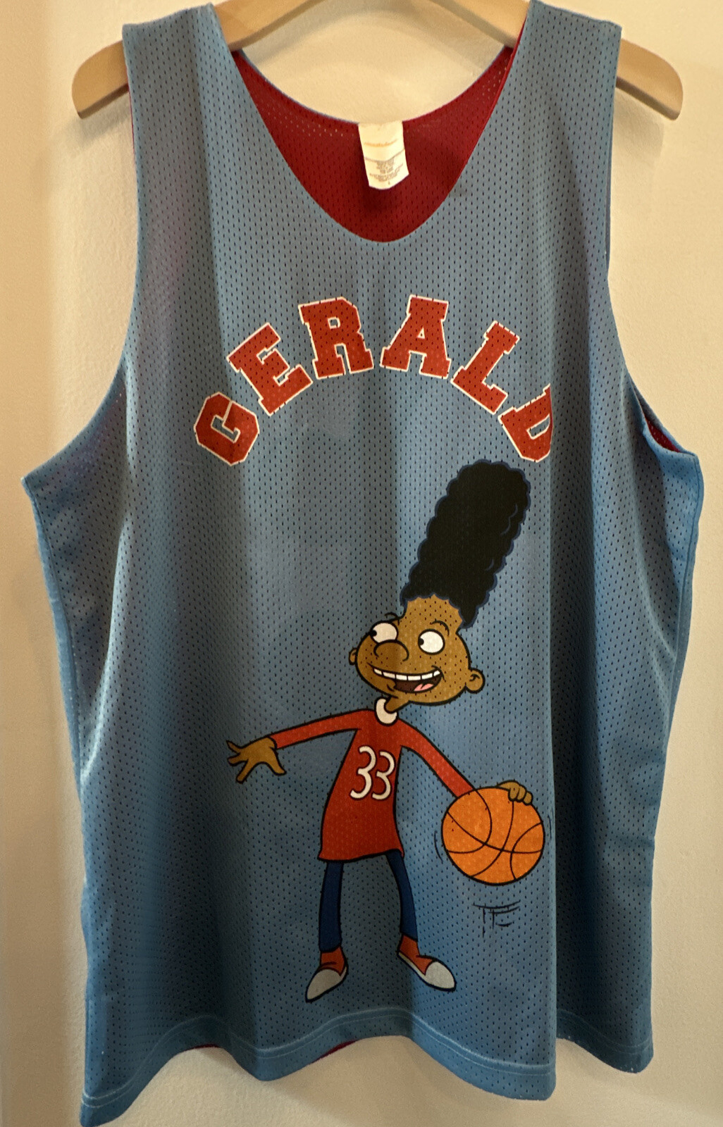 Nickelodeon Hey Arnold Large Blue Red Reversible Gera… - Gem