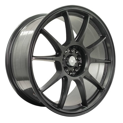 18 X 8.5 Inch Full Gunmetal Wheels Rim 5X100 / 5x114.3 Wheel 5 Lug ET ...
