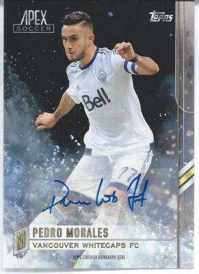 2015 Topps Apex Soccer AUTOGRAPH PEDRO MORALES Dinamo Zagreb Malaga ...