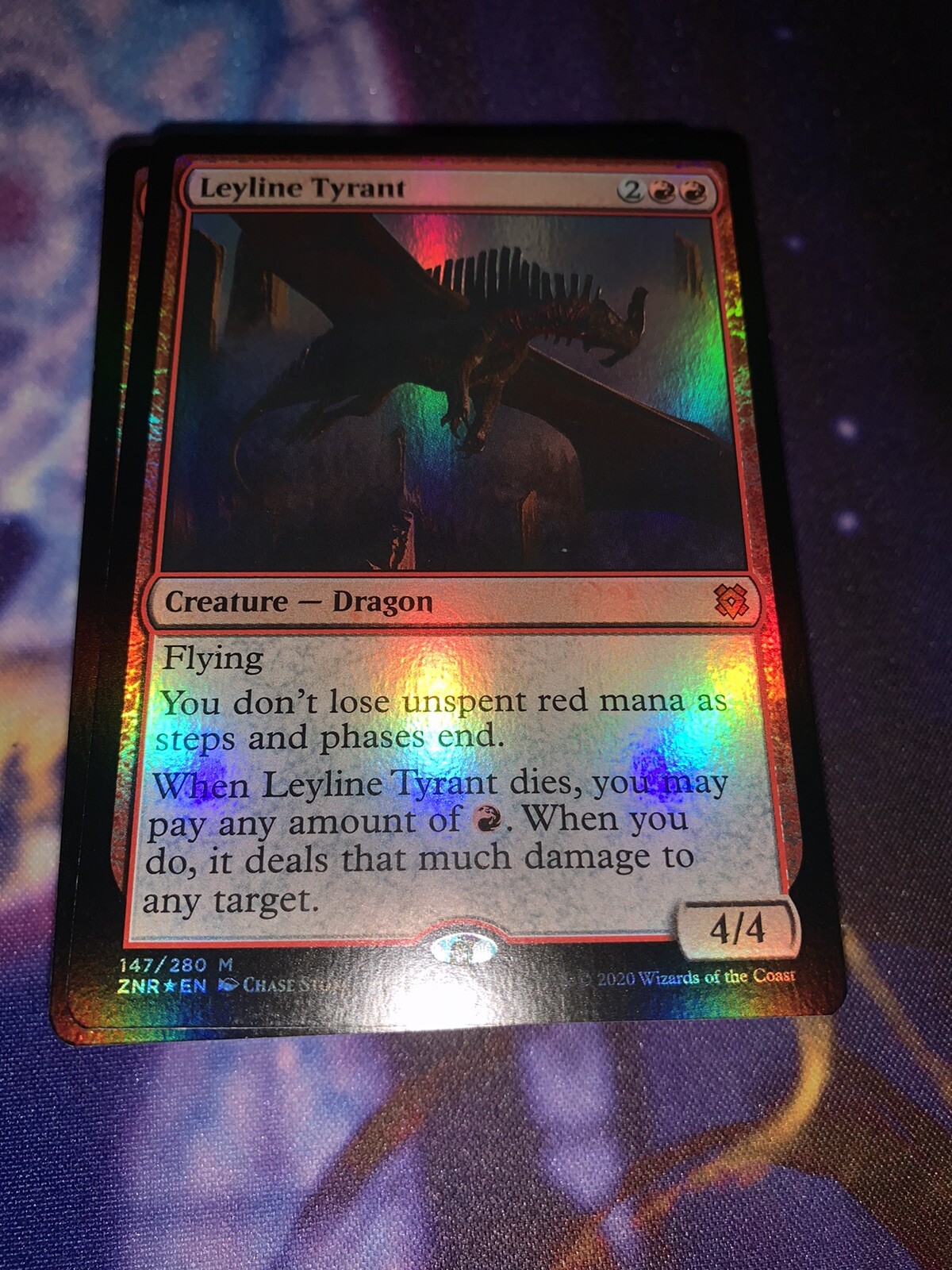 Mtg Singles - Leyline Tyrant - Zendikar Rising - Foil Mythic Rare - NM ...