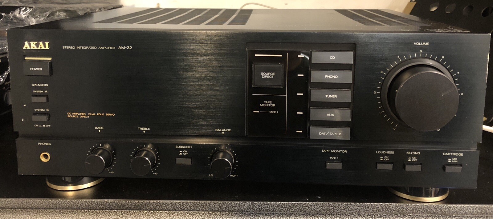Akai AM-32 Stereo Integrated Amplifier TESTED AND ALL FUNCTIONS WORKING ...