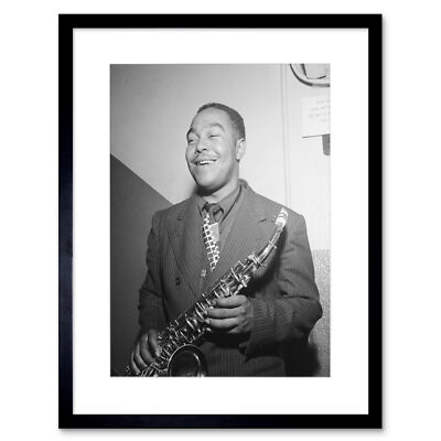 Vintage Portrait Jazz Sax Legend Charlie Parker Bird Framed Wall Art ...