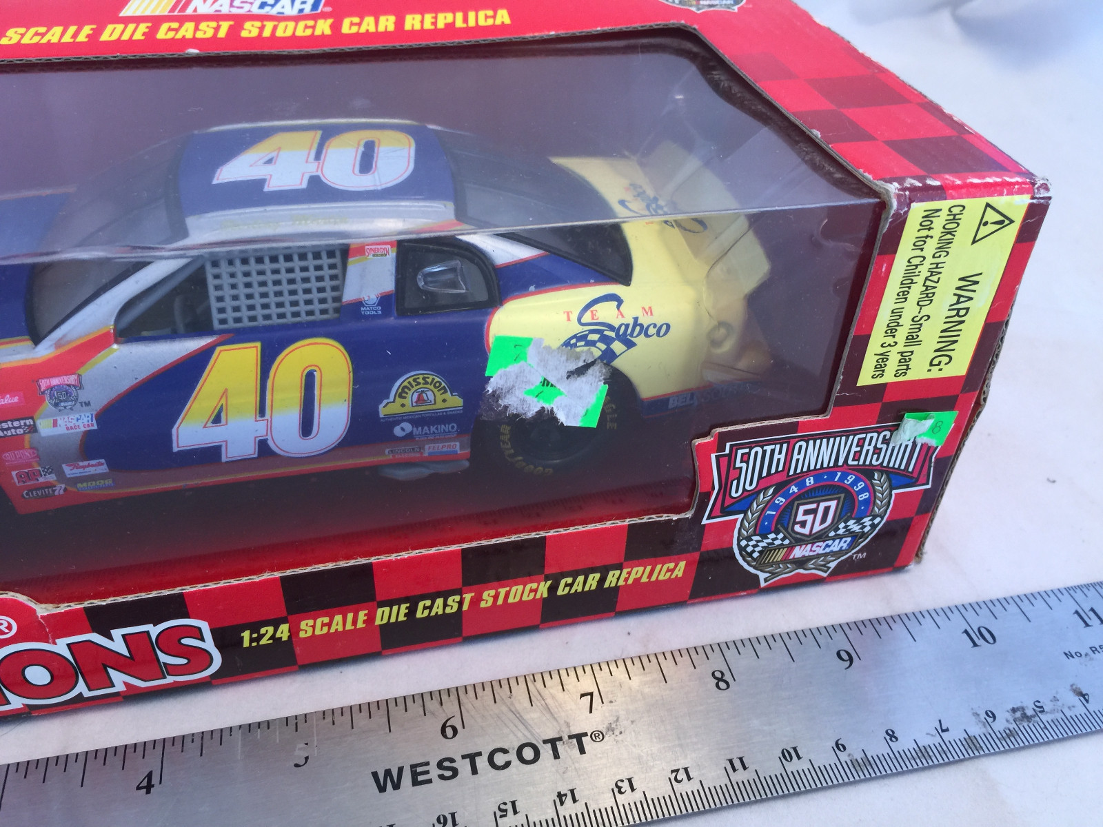 1998 Racing Champions Sterling Marlin #40 Chevrolet Team Sabco NASCAR 1 ...