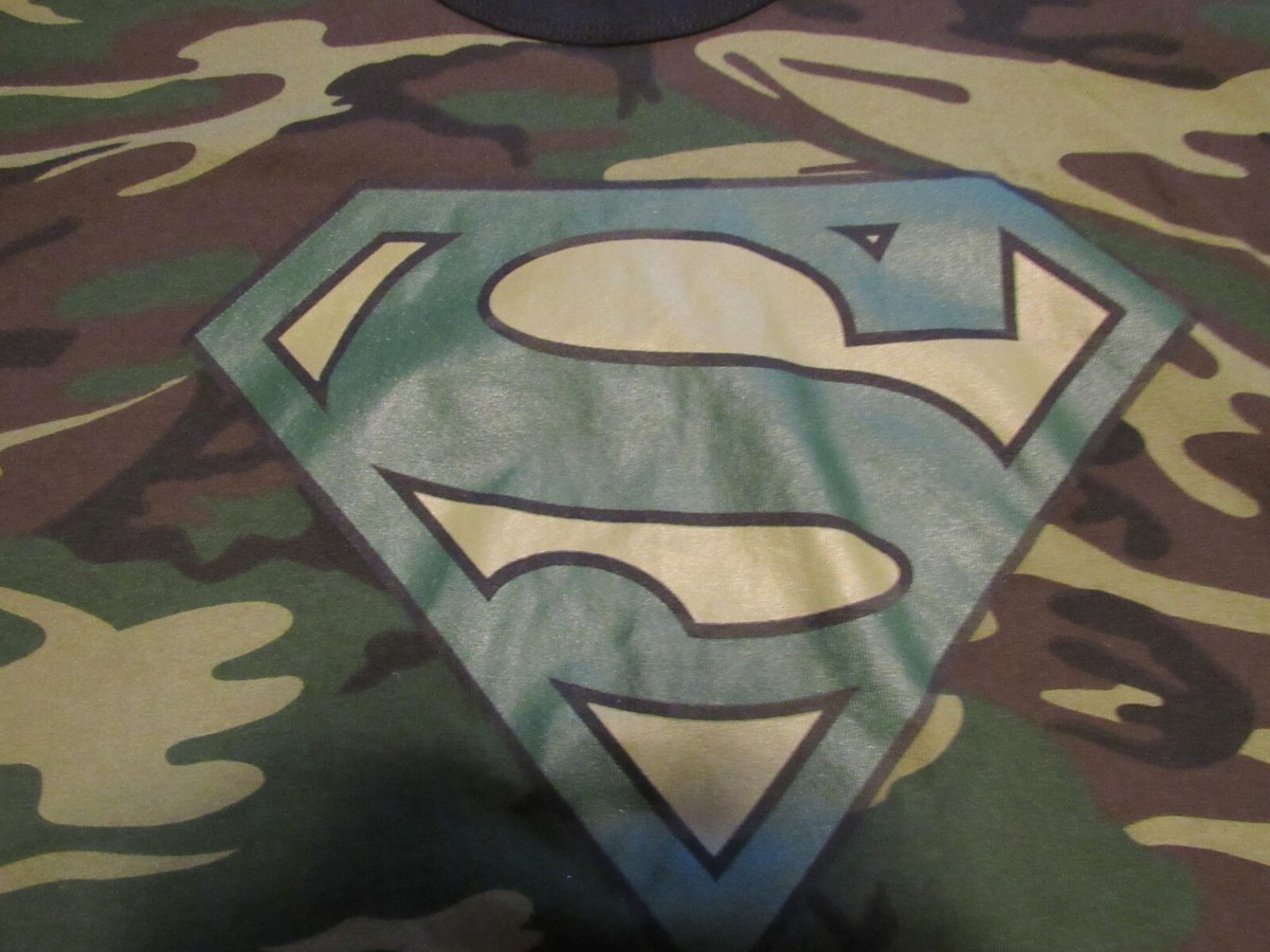 Superman Camo Logo Superman Symbol On Camo Kids T Shirt