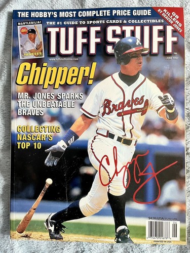 Tuff Stuff Magazine Chipper Jones Atlanta Braves June 1997 Vintage | eBay