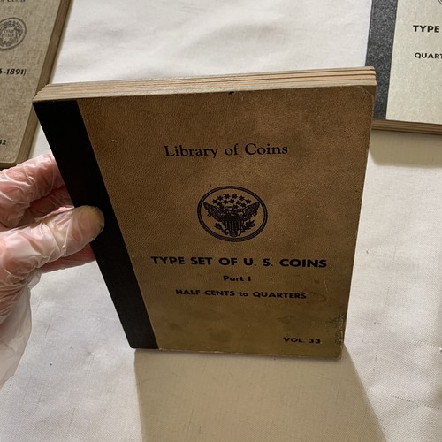 LIBRARY OF COINS ALBUM TYPE SET OF US COINS PART ONE HALF CENTS TO 25C ...
