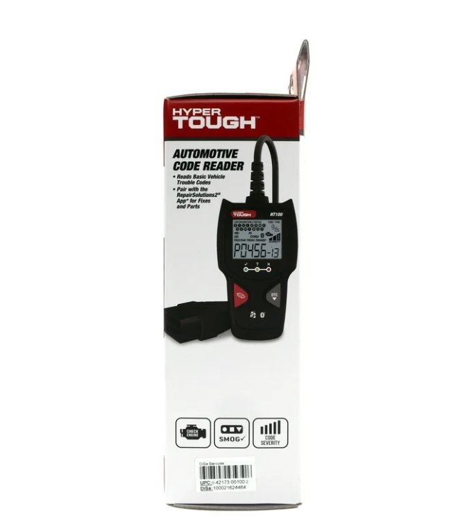 Hyper Tough HT100 Code Reader, 1996 & Newer OBD2 Vehicles, Free Fix & Part Recom | eBay