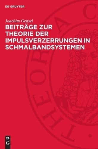 Joachim Gensel Beiträge Zur Theorie Der Impulsve (Gebundene Ausgabe ...