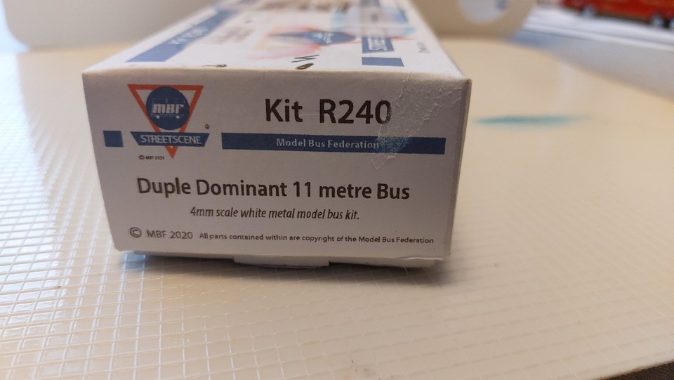 Duple Dominant 11m Bus Kit By Streetscene.Shell Built And Painted Red ...
