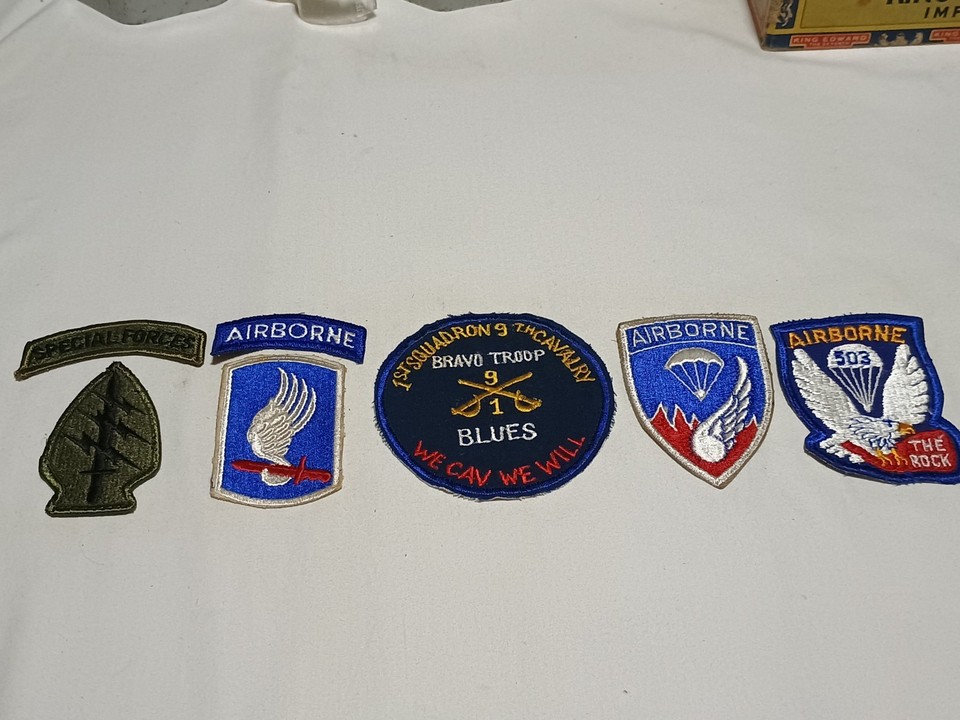 US Army Vietnam Elite Forces Insignia Patches ( 7 ) Authentic Original ...