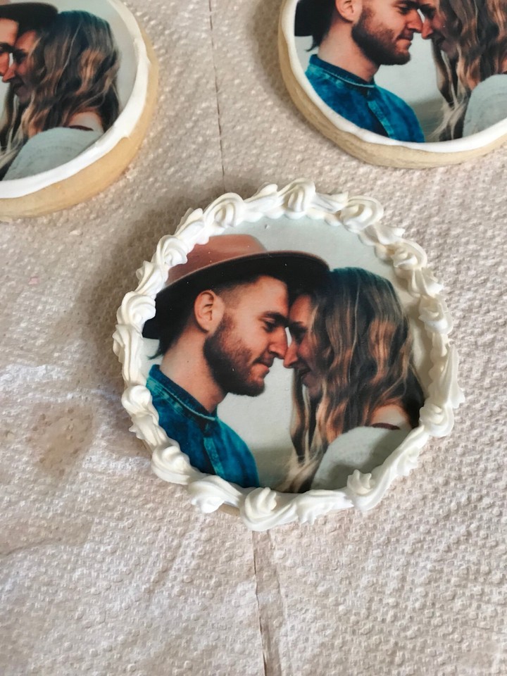 Print your photo into an edible cake topper custom logo sugar paper ...