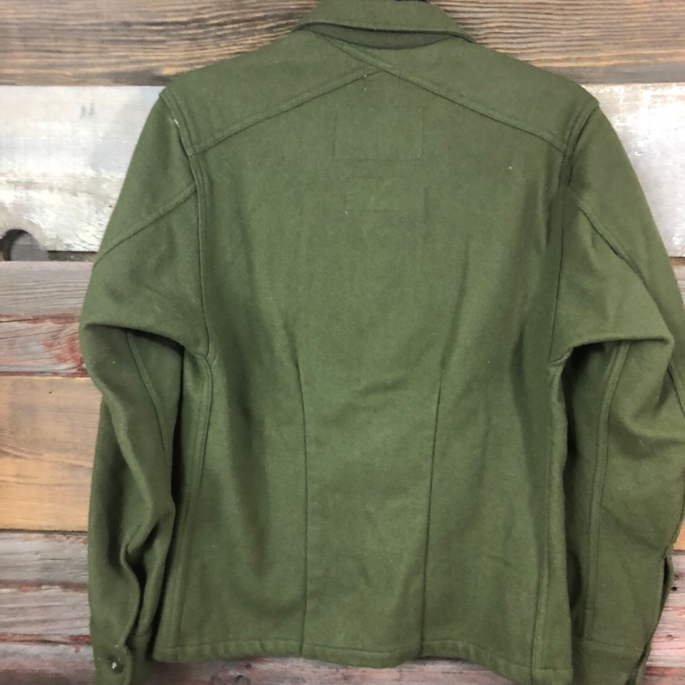 Vintage 50's US Army Military Wool Field Shirt/Jacket Olive Unisex | eBay
