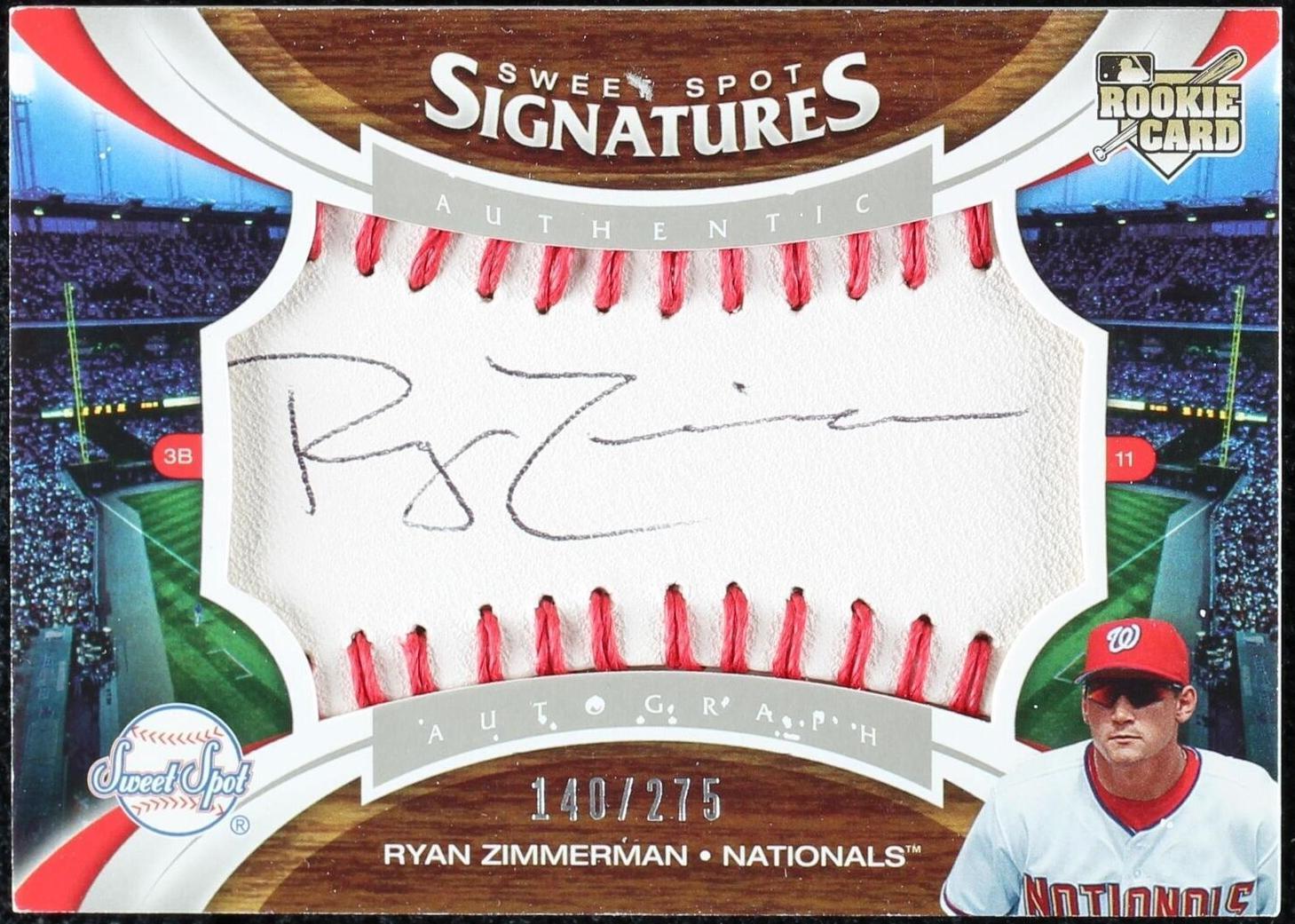 2006 Upper Deck Sweet Spot - Sweet Spot Signatures Ryan Zimmerman #139 ...