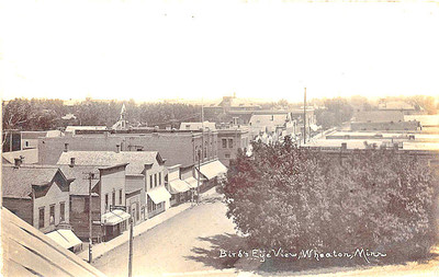 Wheaton MN Bird's Eye View Store Fronts in 1915 RPPC Postcard | eBay