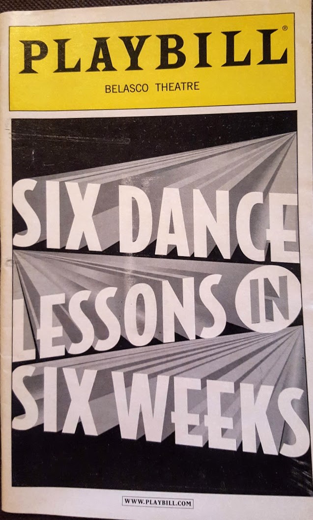 PLAYBILL ~ SIX DANCE LESSONS IN SIX WEEKS Polly Bergen Mark Hamill ...