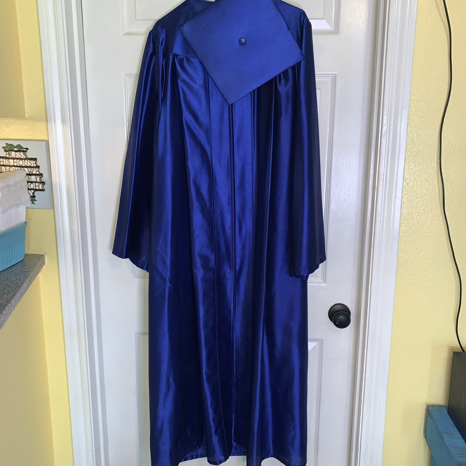 5’10-6’0 Graduation Gown Royal Blue One Size Robe & X… - Gem