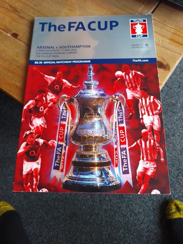 ARSENAL V SOUTHAMPTON 2003 FA CUP FINAL PROGRAMME 17/5/2003 (LU) | eBay
