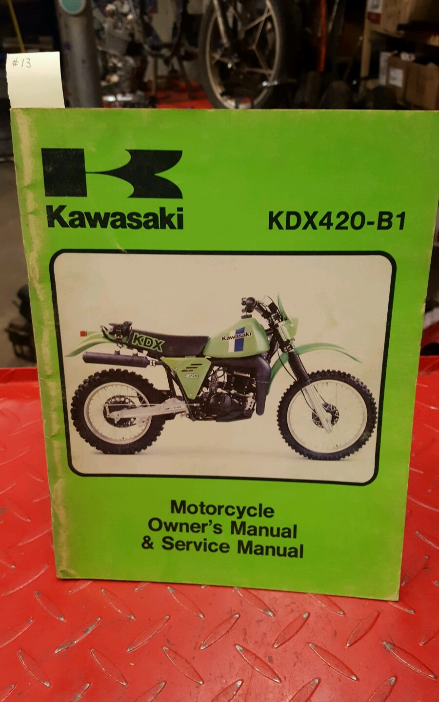 1980 kawasaki kdx 420 b1 motorcycle owner's manual and service manual ...