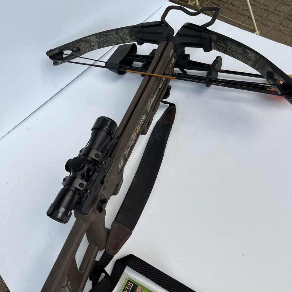 Horton Summit 150 crossbow crossbow camouflage W/4 Arrows , Quiver And ...