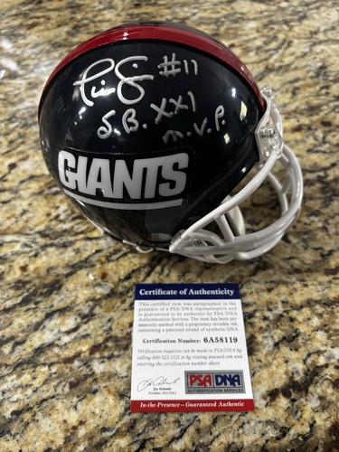 Phil Simms #11 Signed New York Giants Mini Helmet TB SB MVP PSA | eBay