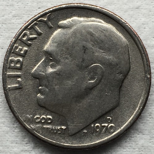 1970D Roosevelt Dime Vintage Coins Collectible Coins VG Condition Free ...