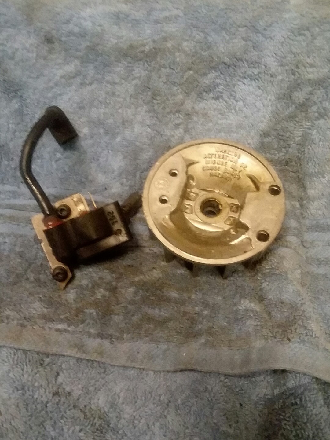 Ryobi 700r 31cc 15" coil and flywheel good spark trimmer part only ...