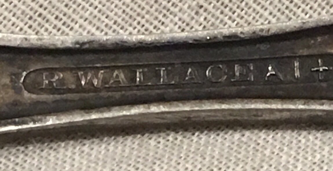 Vintage R. Wallace A1 + 1835 ?? Silver Massachusetts Souvenir Spoon 6 ...