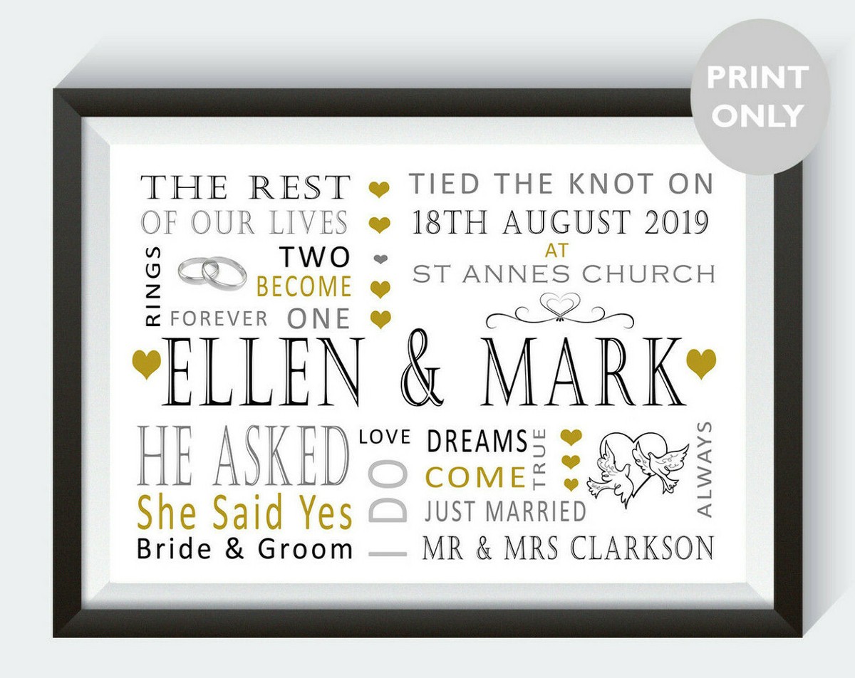 Word Art Wedding