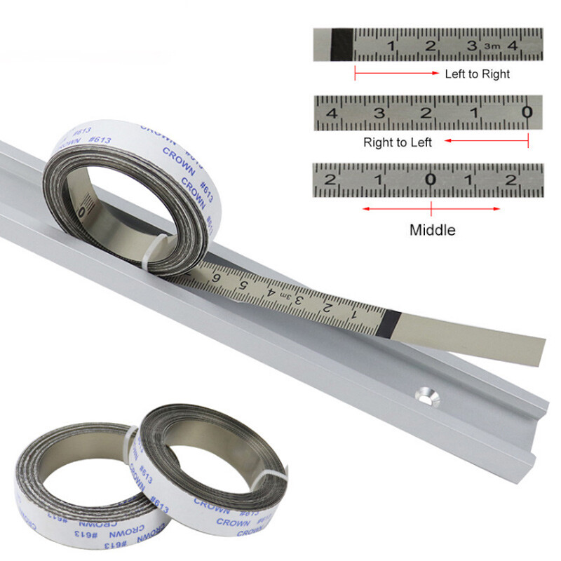 Stainless Steel Miter Track Tape Measure Self Adhesive Metric Scale ...