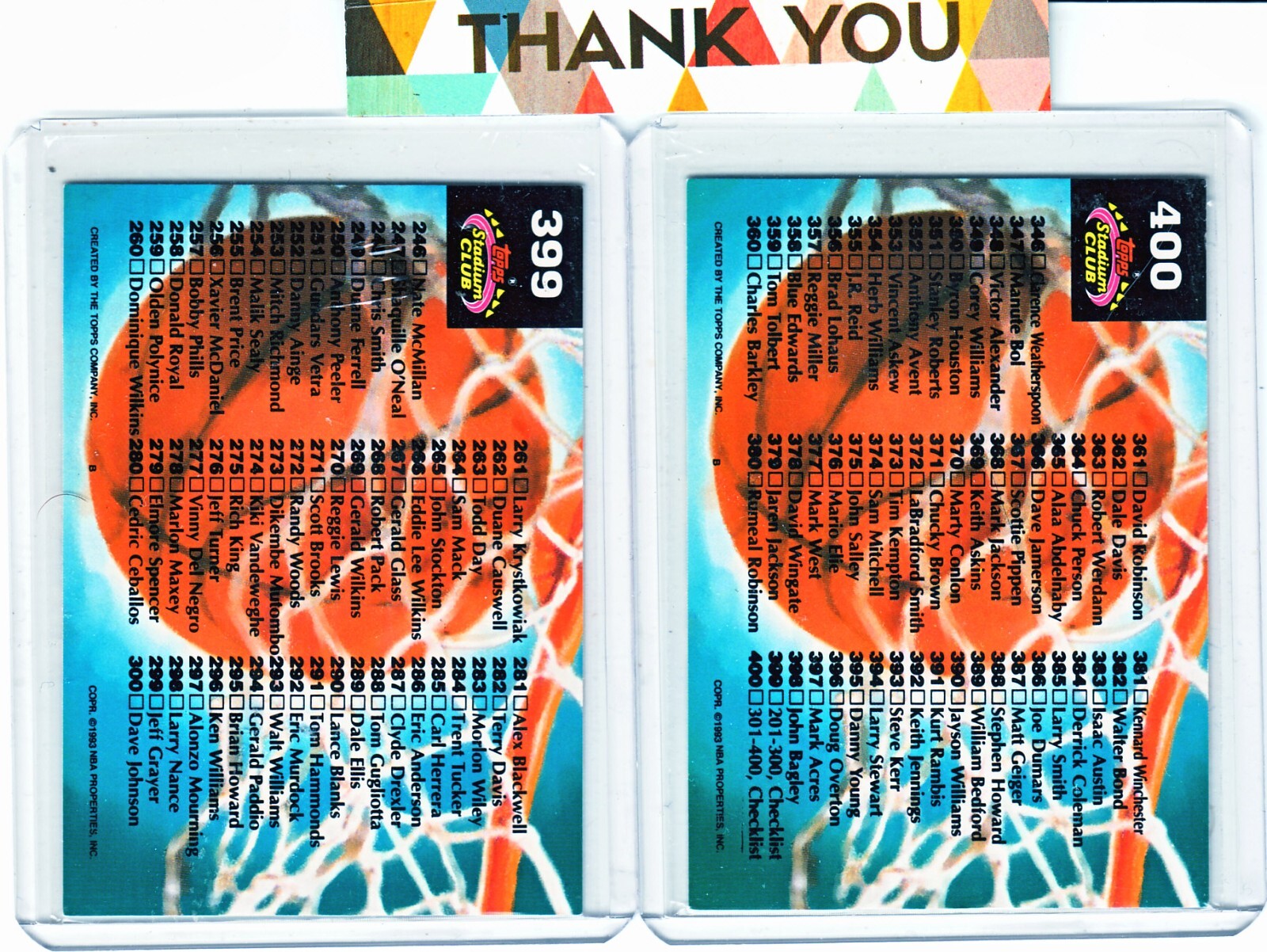 1992-1993 NBA Basketball Stadium Club Members Only Set + Partial Mo ...