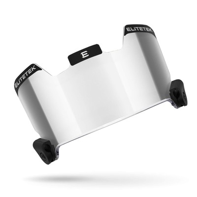 EliteTek Chrome Football Eye-Shield Visor - Universal Helmet Fit Youth ...