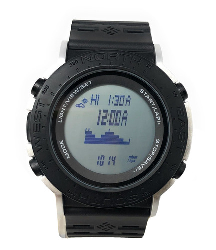 Columbia CT008 Men's Watch / Treeline Silver/ Digital /Running/ New Old ...