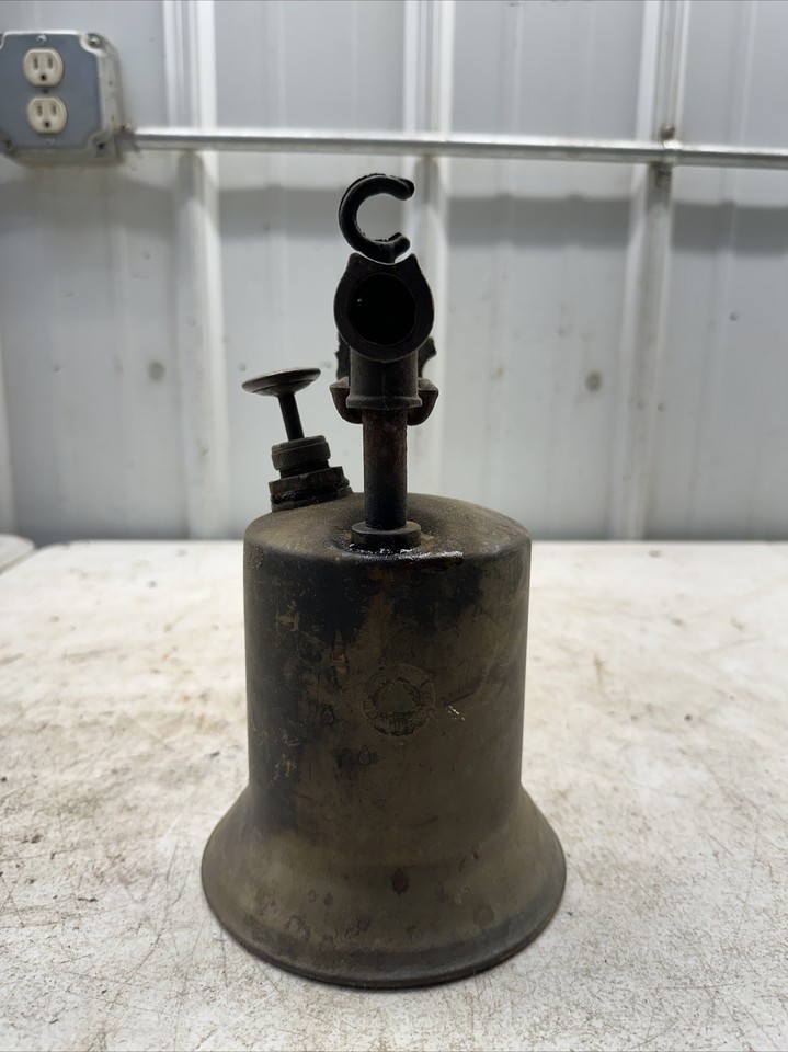 Antique brass hand held Dunlap blow torch vintage tool | eBay
