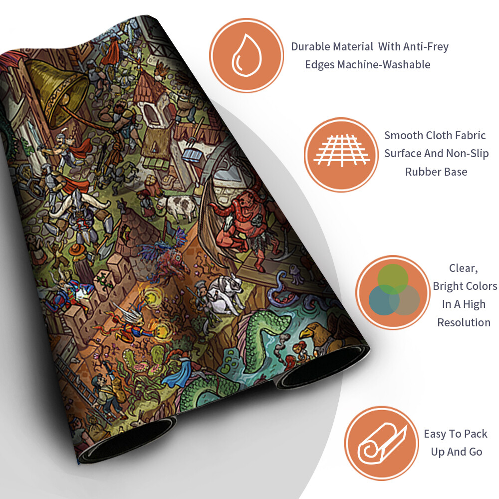 Magic The Gathering Playmat - Board Game MTG Playmat WHERE'S FBLTHP ...