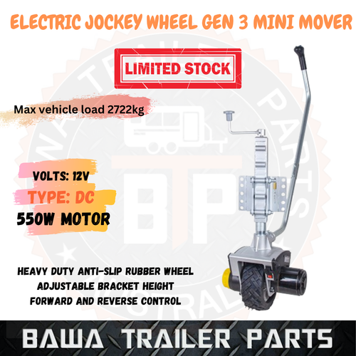 LIMITED STOCK – GEN3 Mini Mover 12V 550W Electric Motorised Jockey ...
