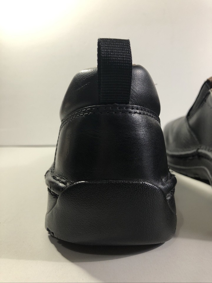 Red Wing 6700 Mens Leather Slip Resistant Black Slip On Shoes Size 9.5 ...