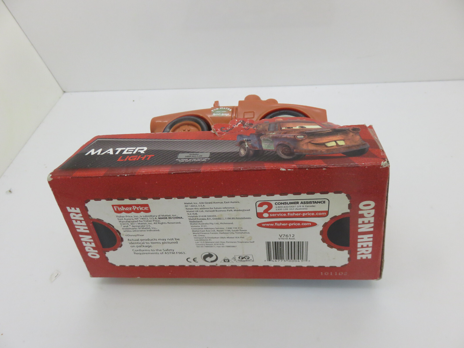 Disney Pixar Cars 2 Fisher Talking Mater Light Flashlight for sale ...