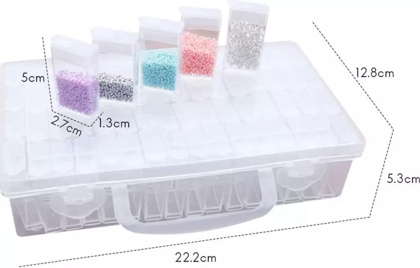 Artful Zen 64 Slots Diamond Painting Storage Boxes Container with 196 ...